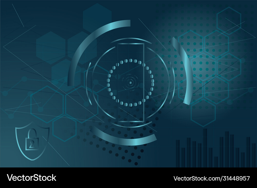 It security concept background Royalty Free Vector Image