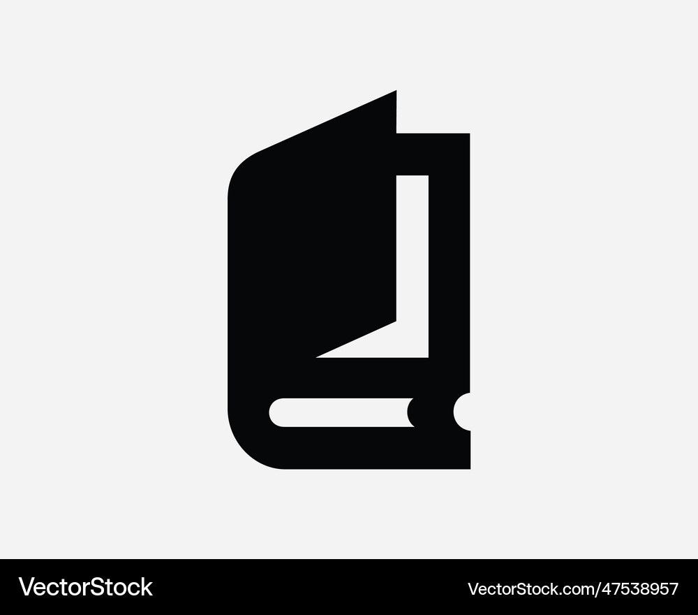 Open book icon education school dictionary bible Vector Image