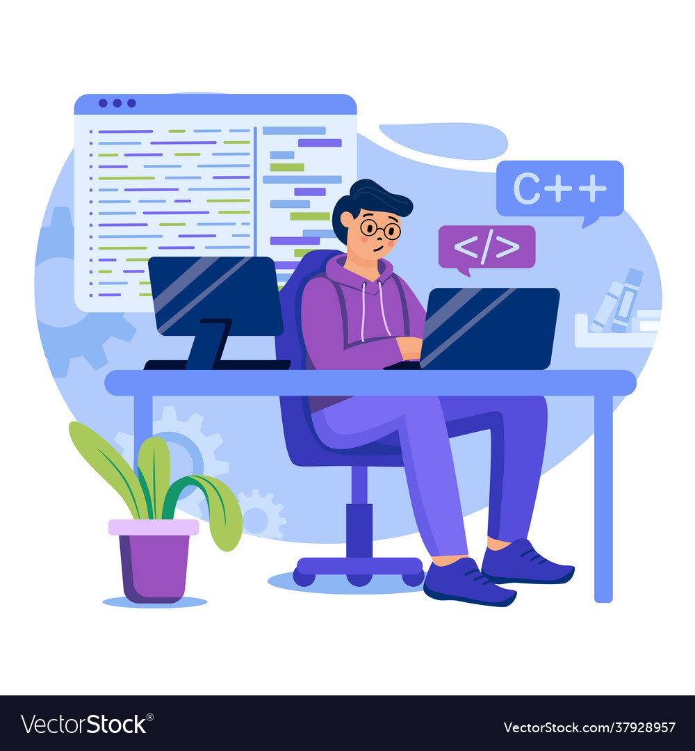 Programming software concept Royalty Free Vector Image Programming software concept Royalty Free Vector Image