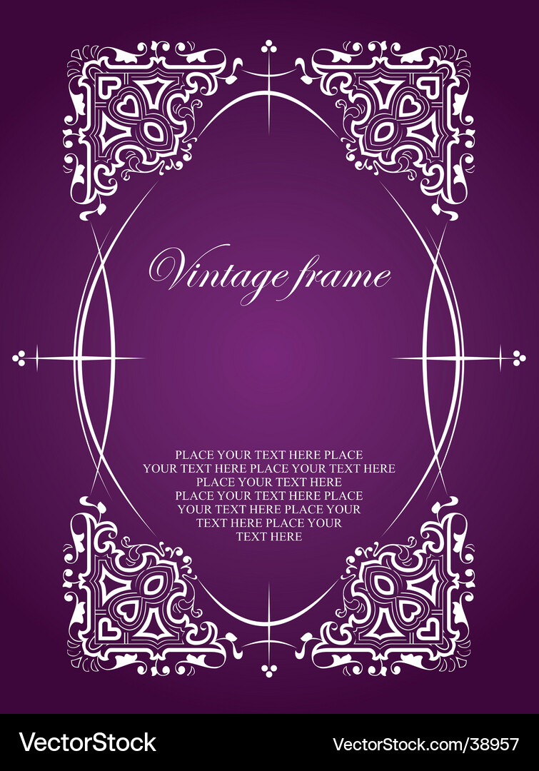 Vintage frame style Royalty Free Vector Image - VectorStock