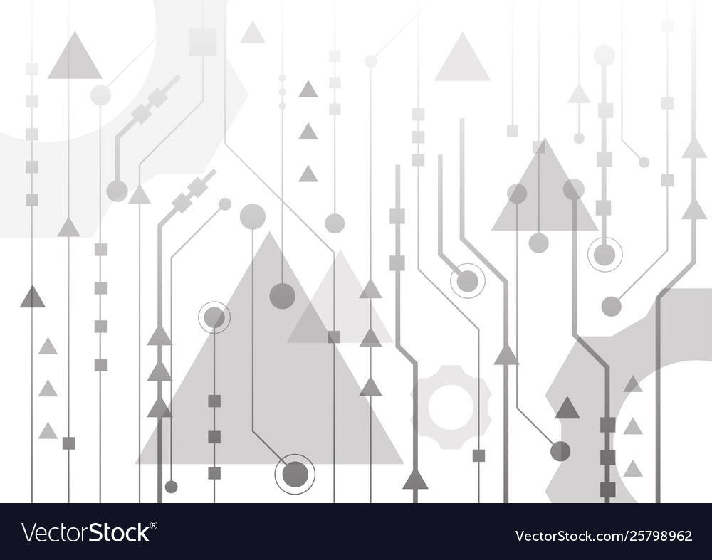 High tech technology geometric Royalty Free Vector Image