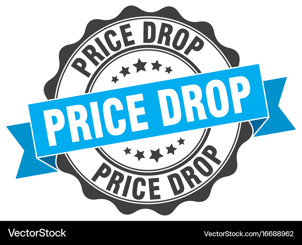 Price drop stamp sign seal Royalty Free Vector Image