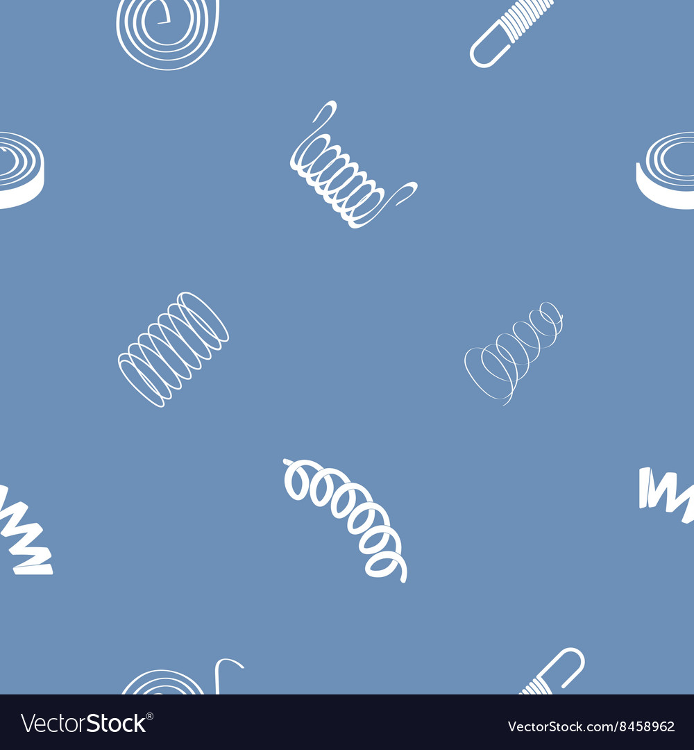 Seamless background with springs Royalty Free Vector Image