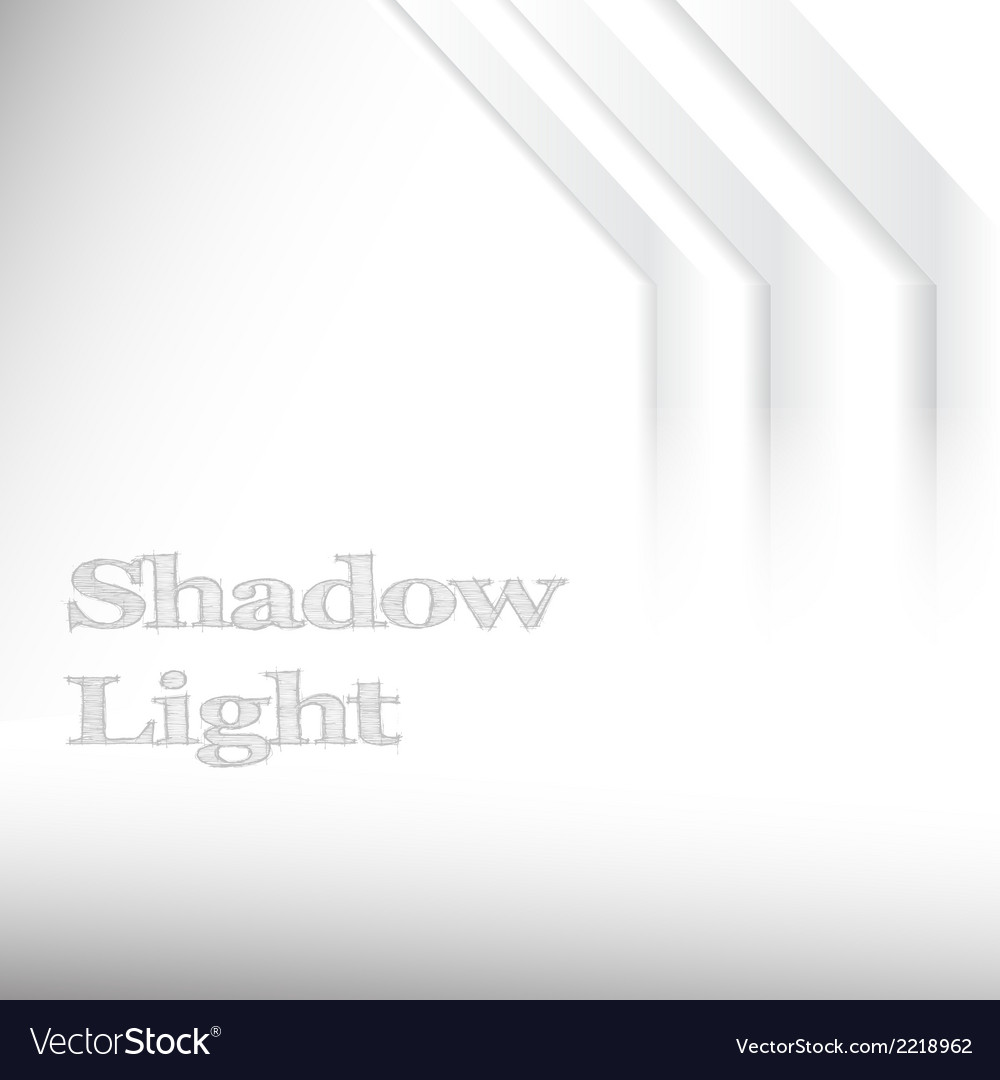Shadow light Royalty Free Vector Image - VectorStock