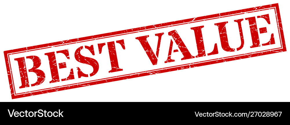 Best value stamp square grunge sign Royalty Free Vector
