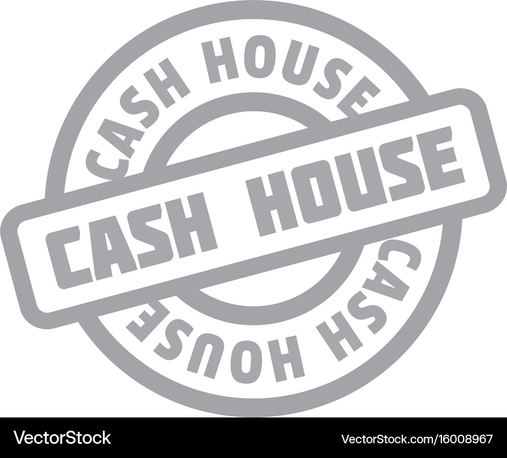 Cash house rubber stamp Royalty Free Vector Image