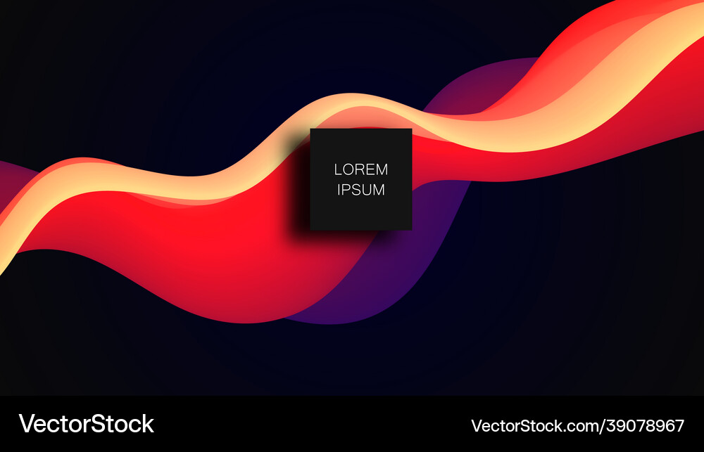 Colorful wave dynamic flow background Royalty Free Vector