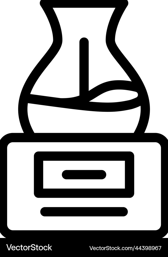 Decanter bar wine glass line icon Royalty Free Vector Image