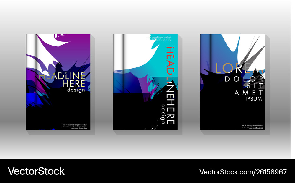 Design background cover with colorful abstract Vector Image