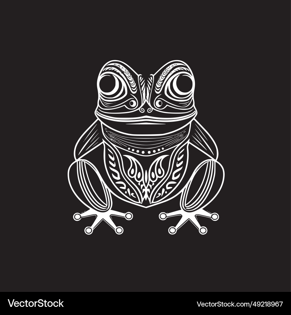 Frog - minimalist and simple silhouette Royalty Free Vector
