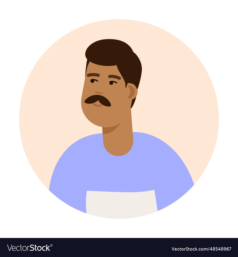 Modern circle avatar Royalty Free Vector Image