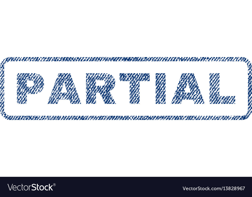 Partial textile stamp Royalty Free Vector Image