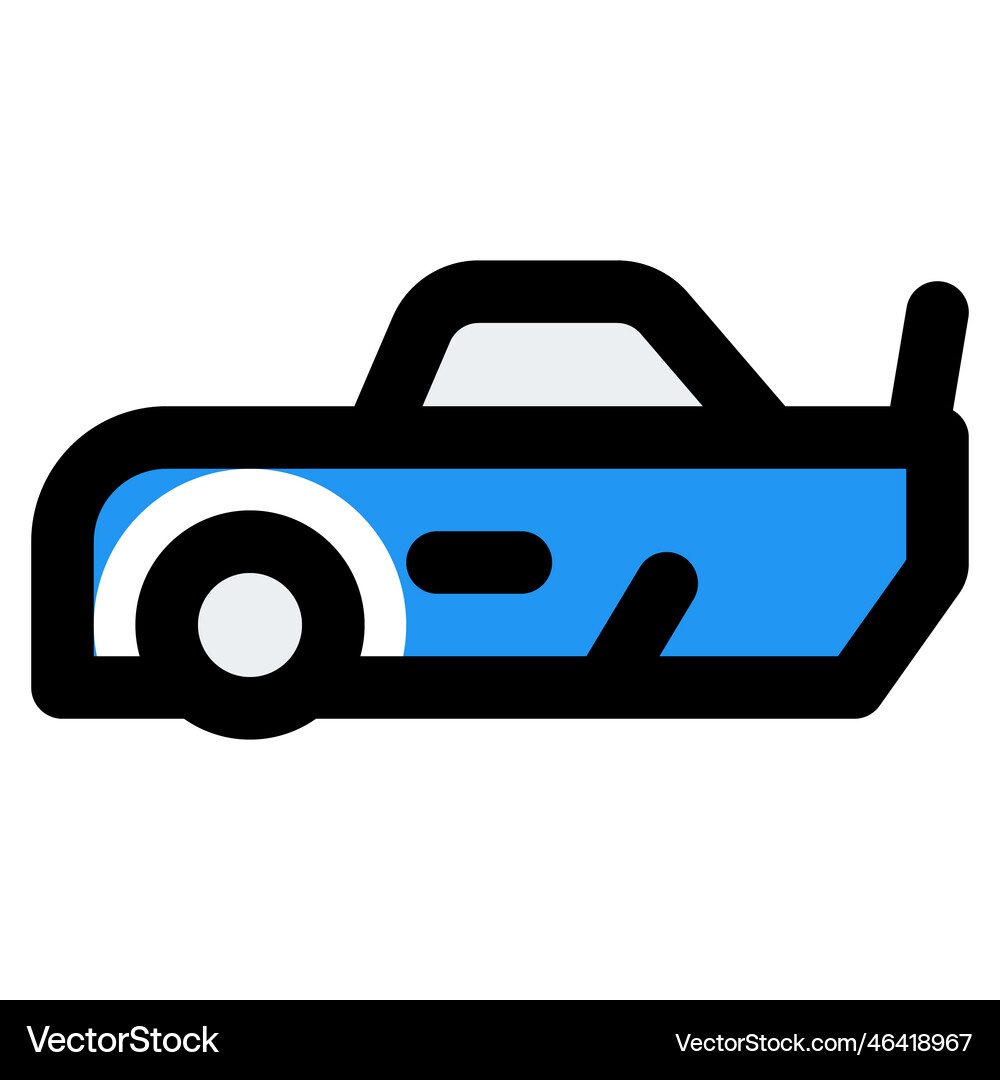 Prototype of high speed racing car Royalty Free Vector Image
