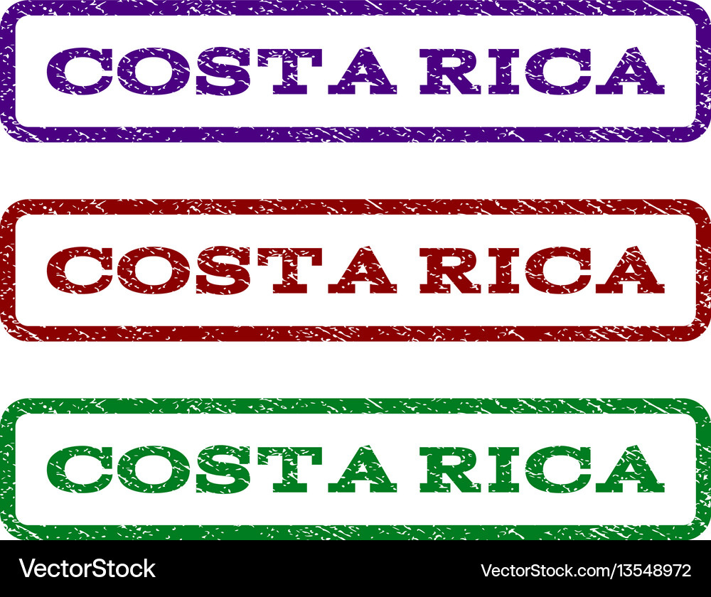 Costa rica watermark stamp Royalty Free Vector Image