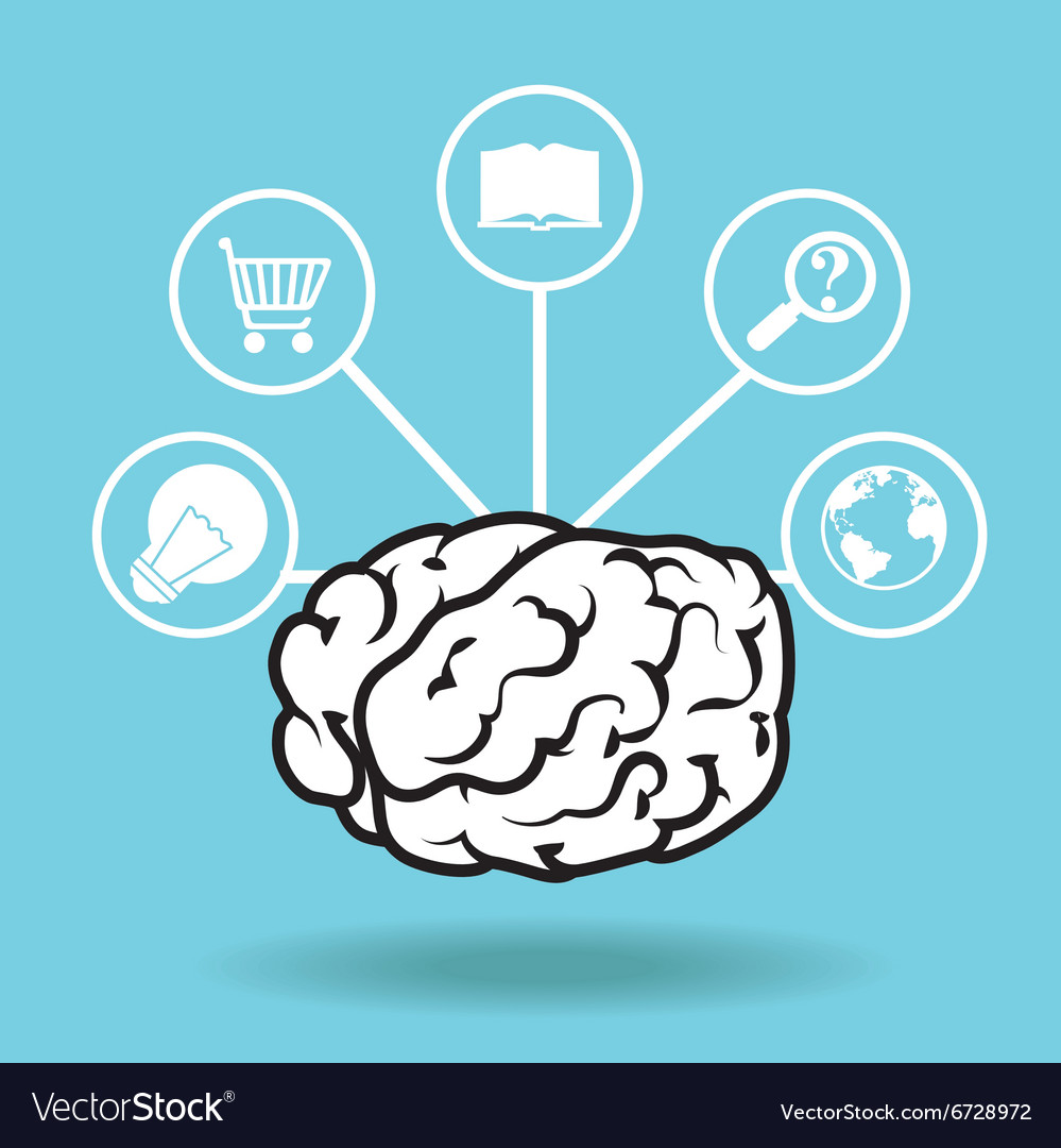Creative and intelligent mind Royalty Free Vector Image