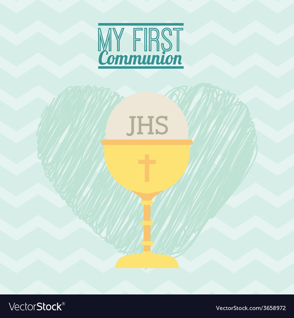 First communion Royalty Free Vector Image - VectorStock
