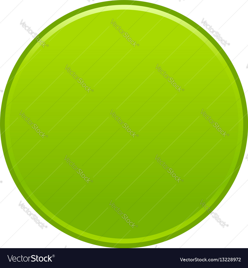 Green circle button empty web internet icon Vector Image