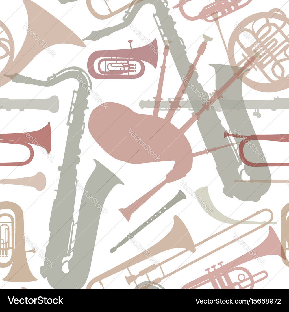 Music background seamless texture with musical Vector Image