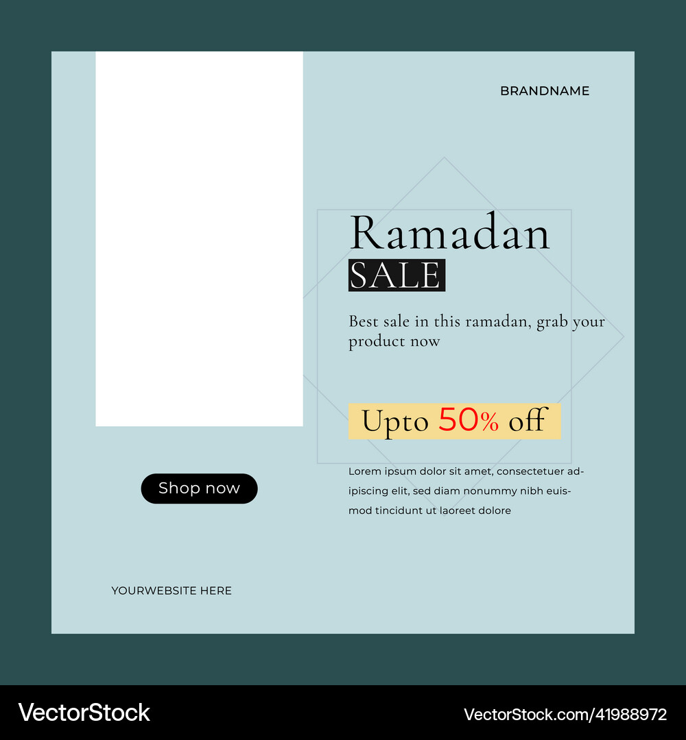 Print ramadan creative sale design Royalty Free Vector Image