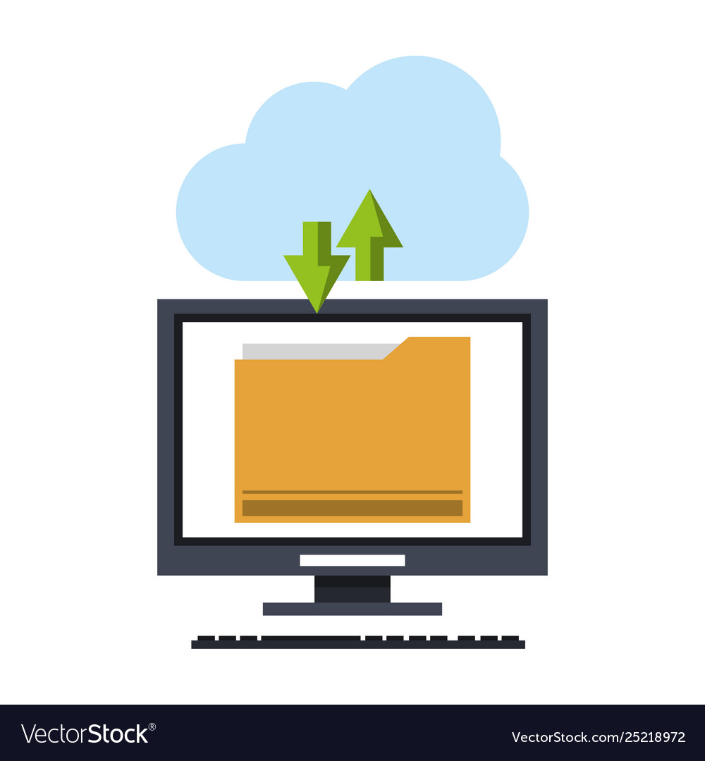 Technology software tools cartoon Royalty Free Vector Image