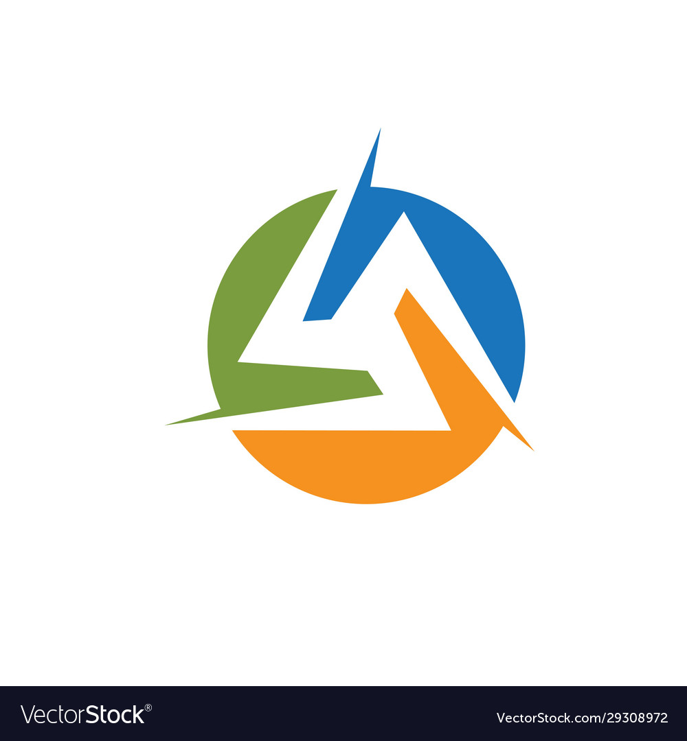 Triangle icon design Royalty Free Vector Image