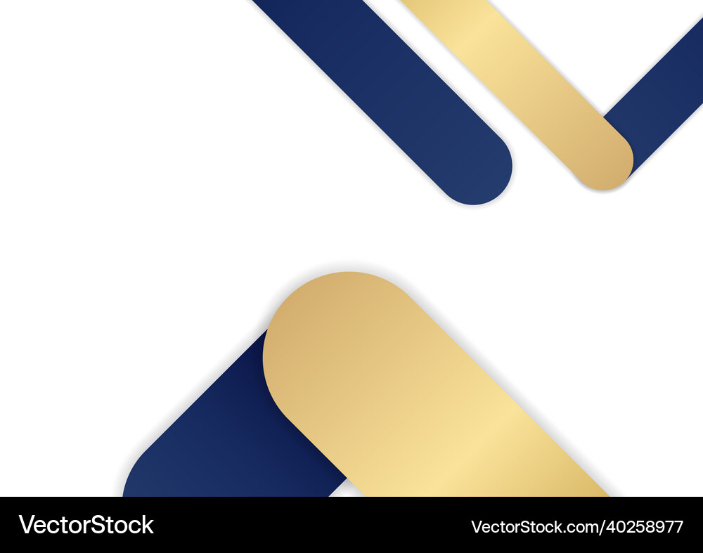 Abstract gold blue geometrics and lines Royalty Free Vector