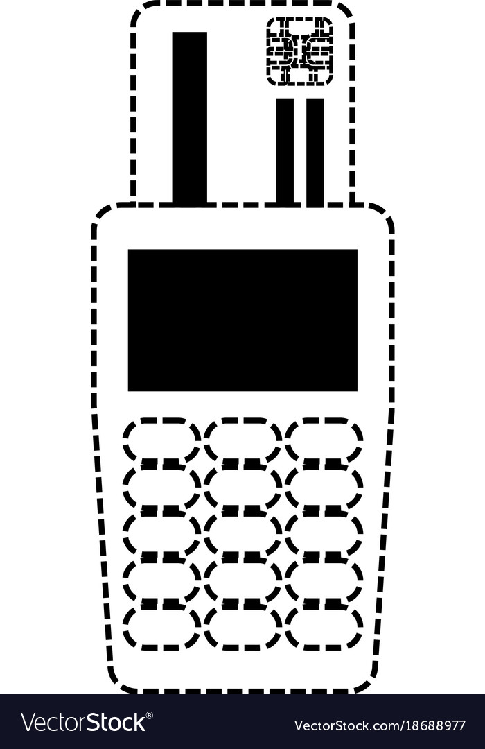 Dataphone device icon Royalty Free Vector Image