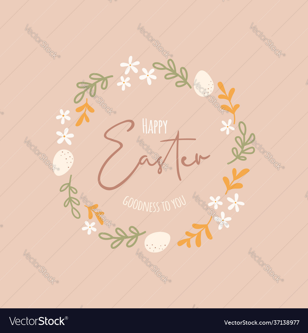 Happy easter design for greeting cards posters Vector Image