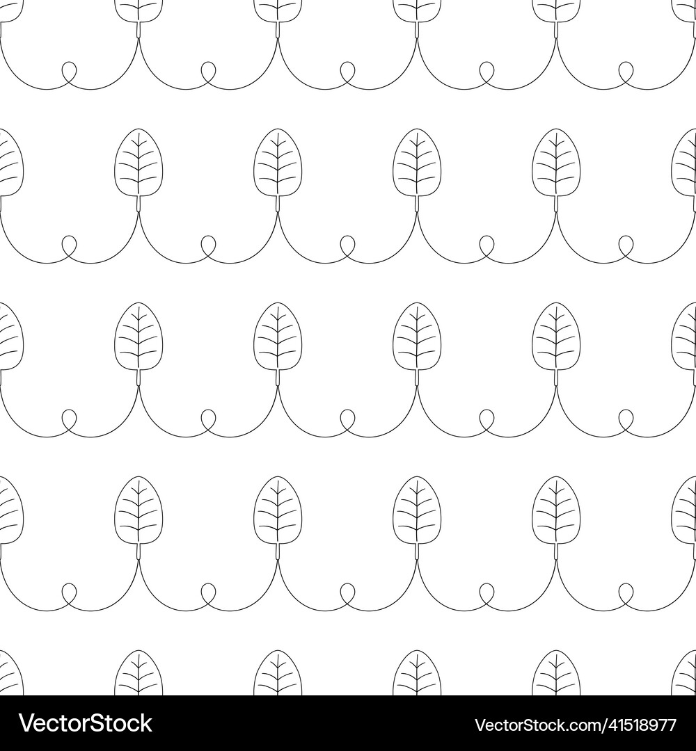 Palm leaf horizontal stripes seamless Royalty Free Vector