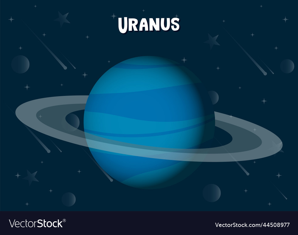 Uranus planet Royalty Free Vector Image - VectorStock