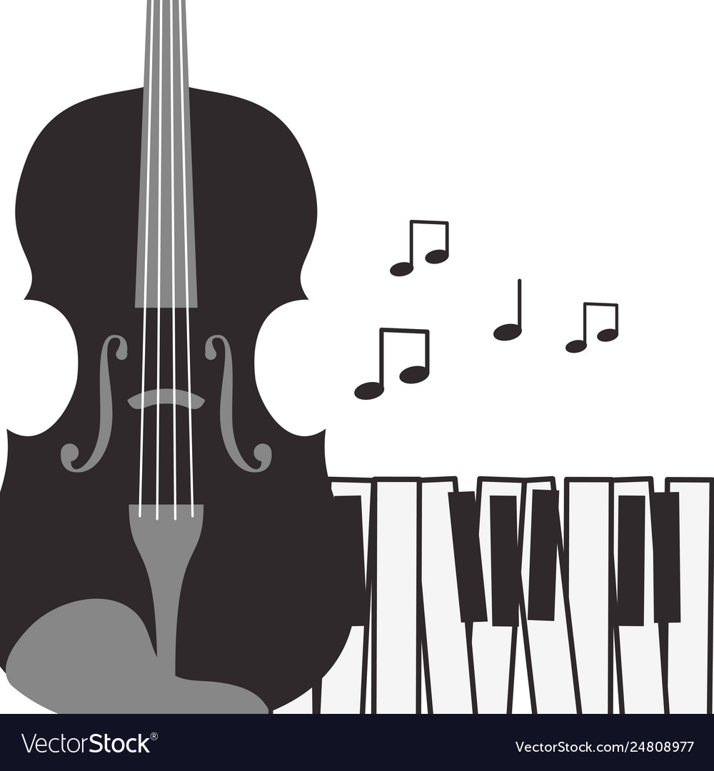 Violin Musical Instrument Pattern Royalty Free Vector Image