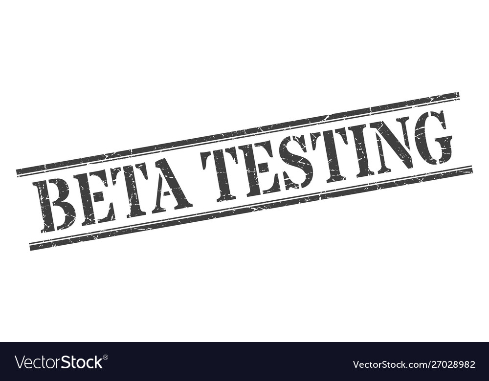 Beta testing stamp square grunge Royalty Free Vector Image Beta testing stamp square grunge Royalty Free Vector Image