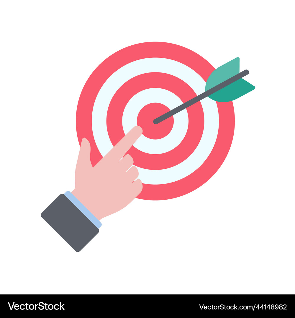 Businessman striving to achieve goals Royalty Free Vector