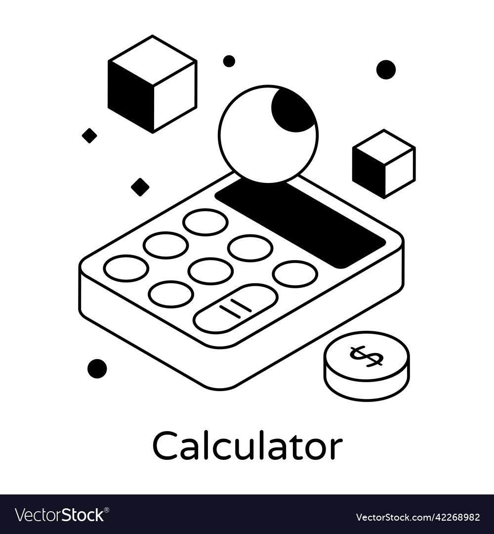 Calculator Royalty Free Vector Image - VectorStock