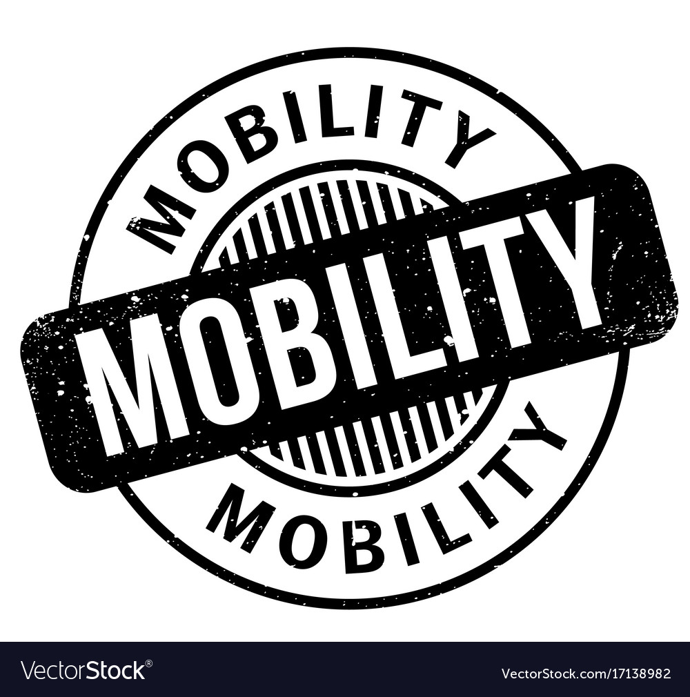 Mobility rubber stamp Royalty Free Vector Image