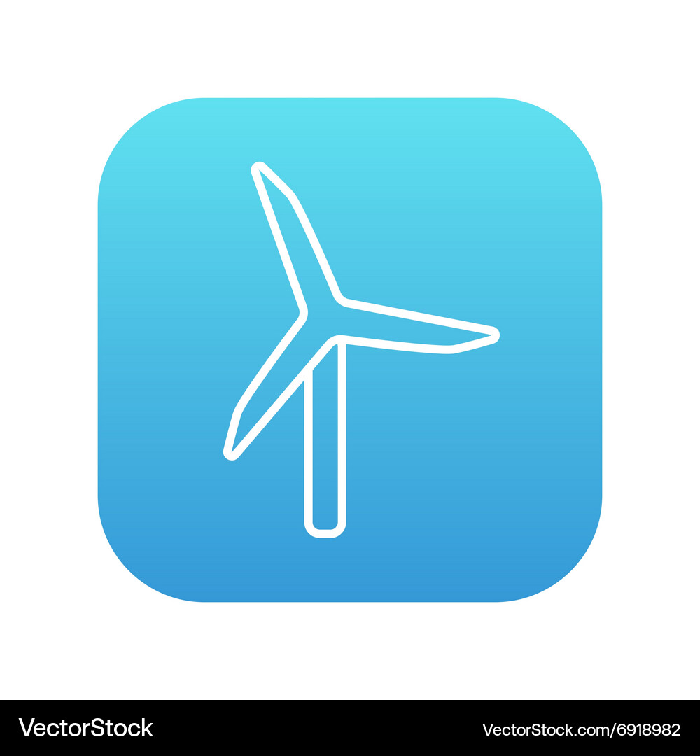 Windmill line icon Royalty Free Vector Image - VectorStock