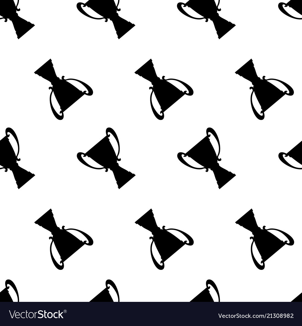 Winner trophy cup seamless pattern Royalty Free Vector Image
