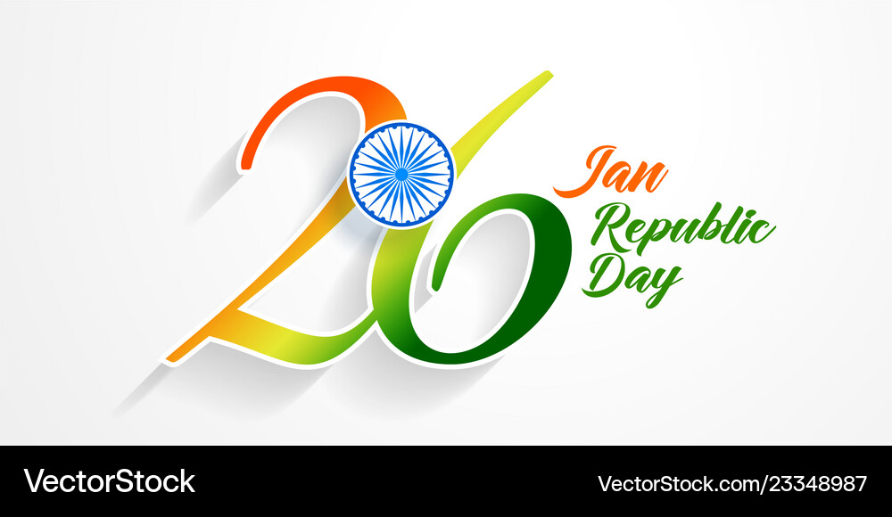 26th january republic day india background Vector Image