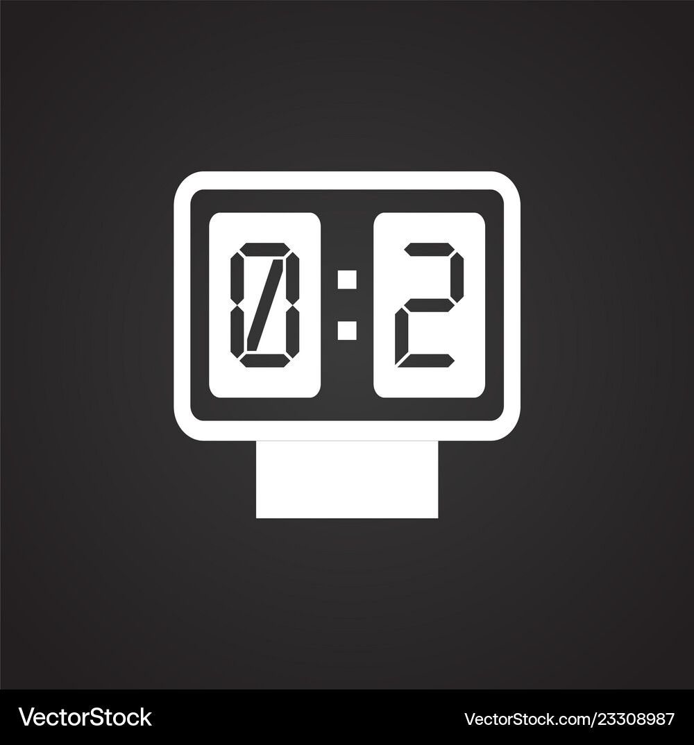 Game counter icon on white background for graphic Vector Image