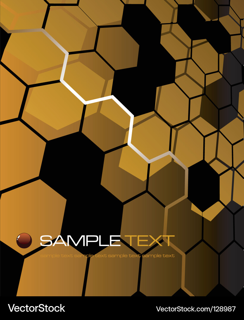 Hexagon background Royalty Free Vector Image - VectorStock