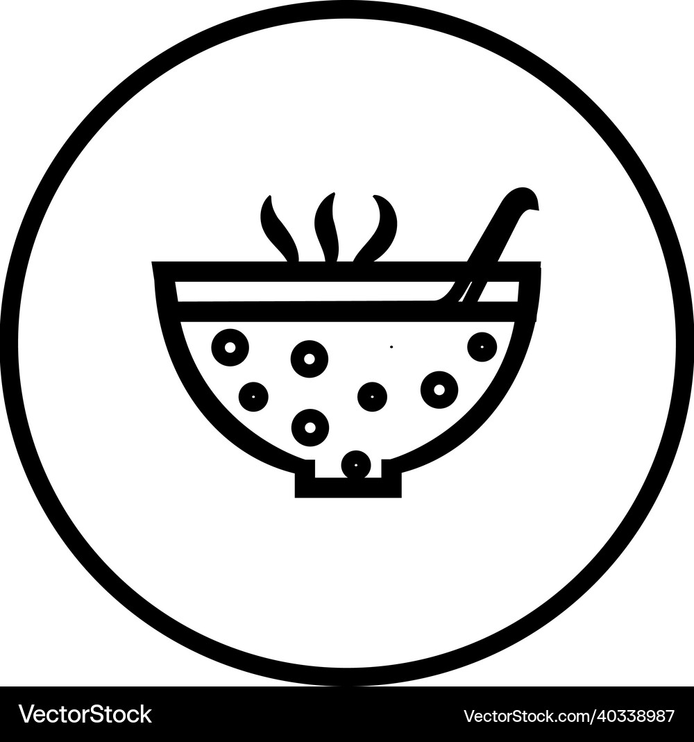 Hot food symbol modern simple flat Royalty Free Vector Image