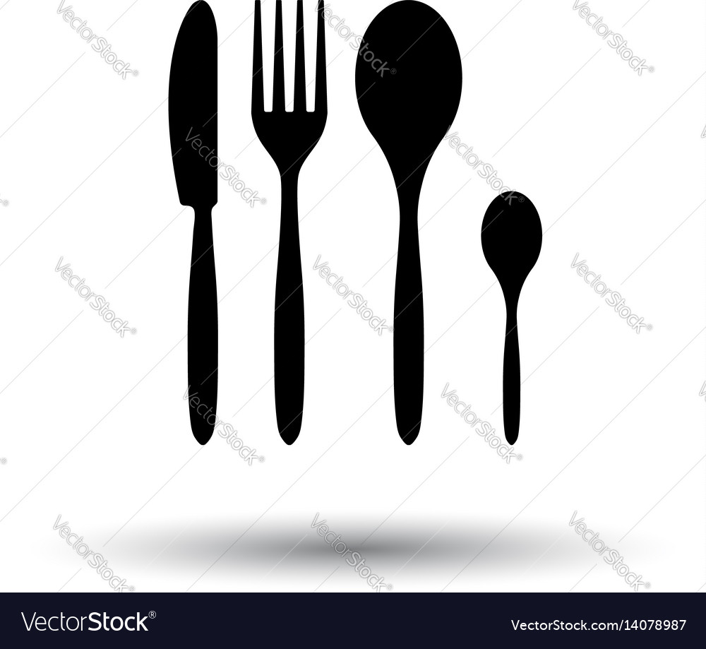 Silverware set icon Royalty Free Vector Image - VectorStock