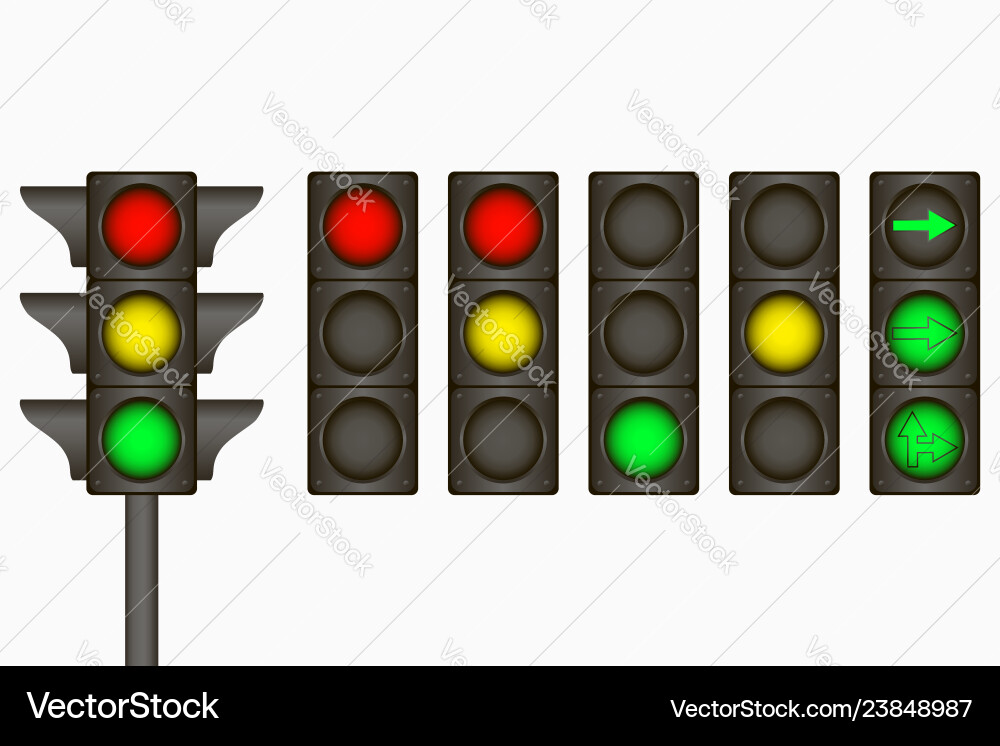 Traffic light Royalty Free Vector Image - VectorStock