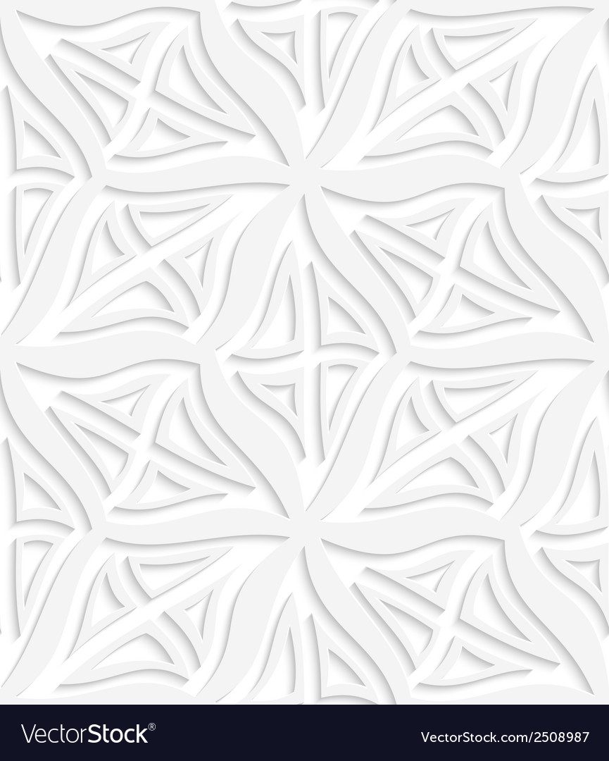 White seamless geometric pattern Royalty Free Vector Image