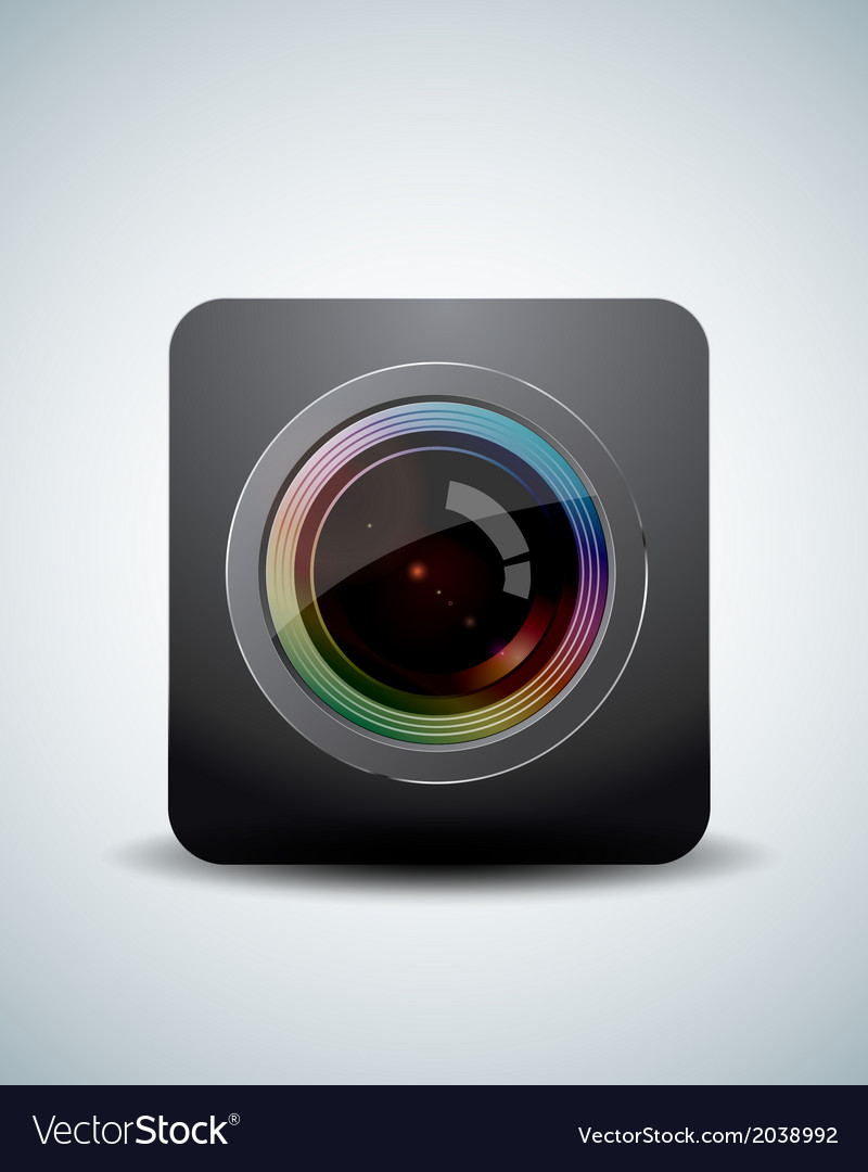 Camera lens Royalty Free Vector Image - VectorStock