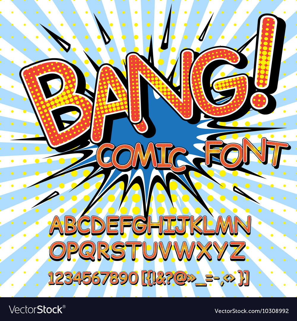 Comic Sans Royalty Free Vector Image - VectorStock