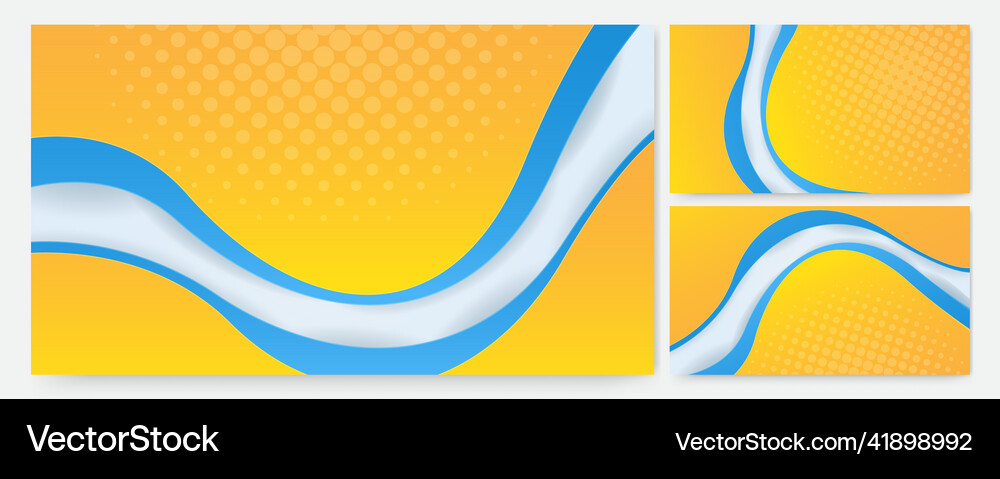 Flexible line blue yellow colorful abstract Vector Image