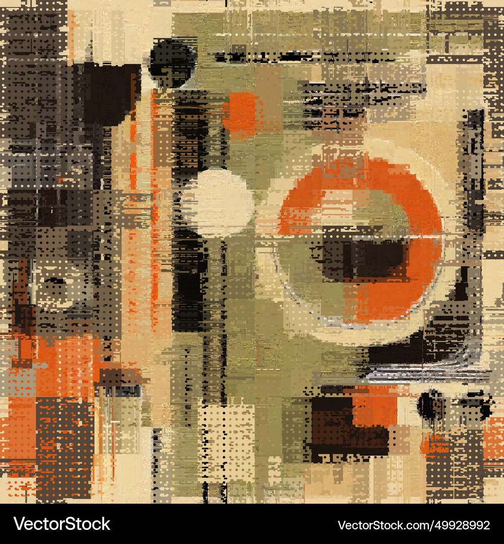 Image with imitation of grunge datamoshing Vector Image
