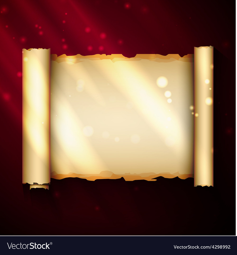 Magic scroll Royalty Free Vector Image - VectorStock