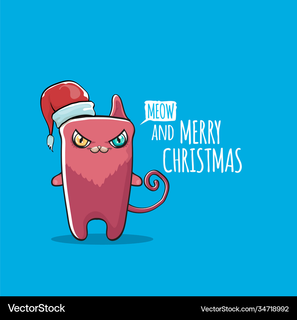 Merry christmas funky greeting card Royalty Free Vector